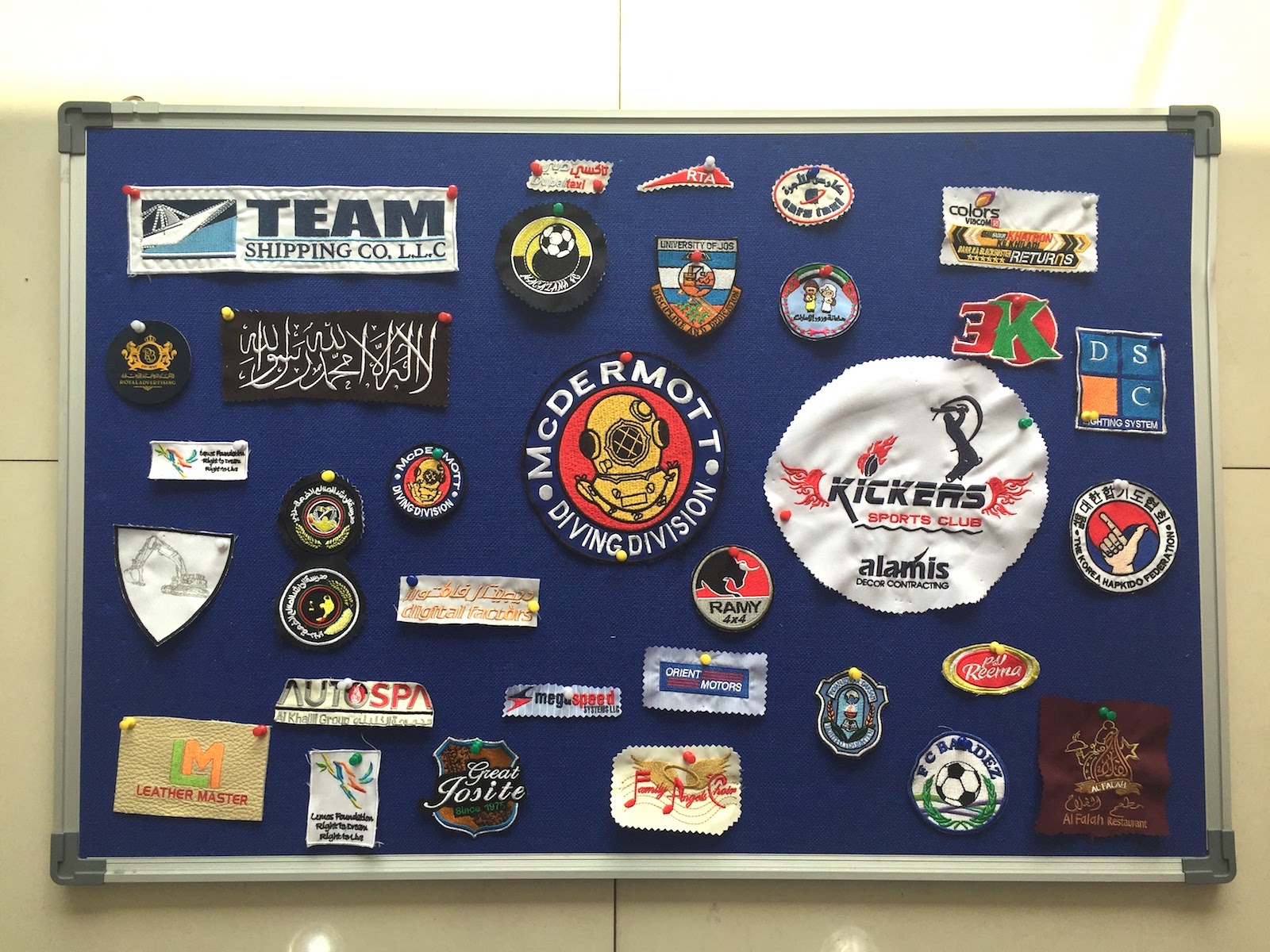 Embroidered Badges, Custom Embroidery Label Badges in Dubai